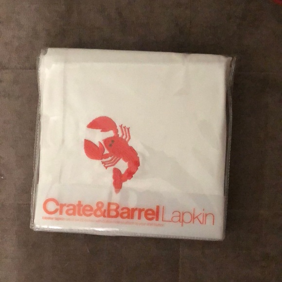 Crate&Barrel | Kitchen | New Lobster Lapkin Set Of 6 22 Inches | Poshmark